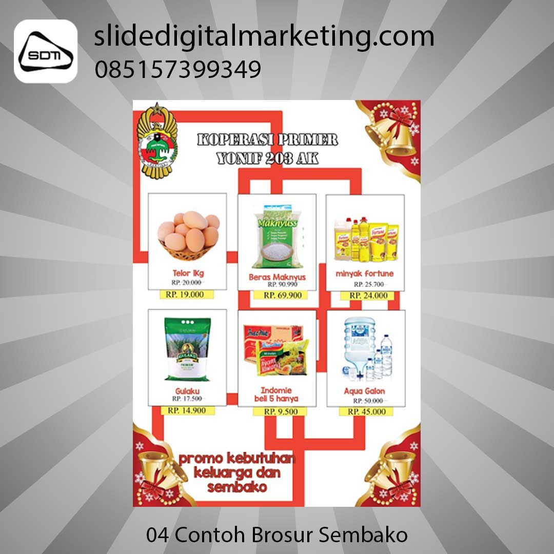 10+ Contoh Brosur Pamflet Leaflet Poster Produk Sembako